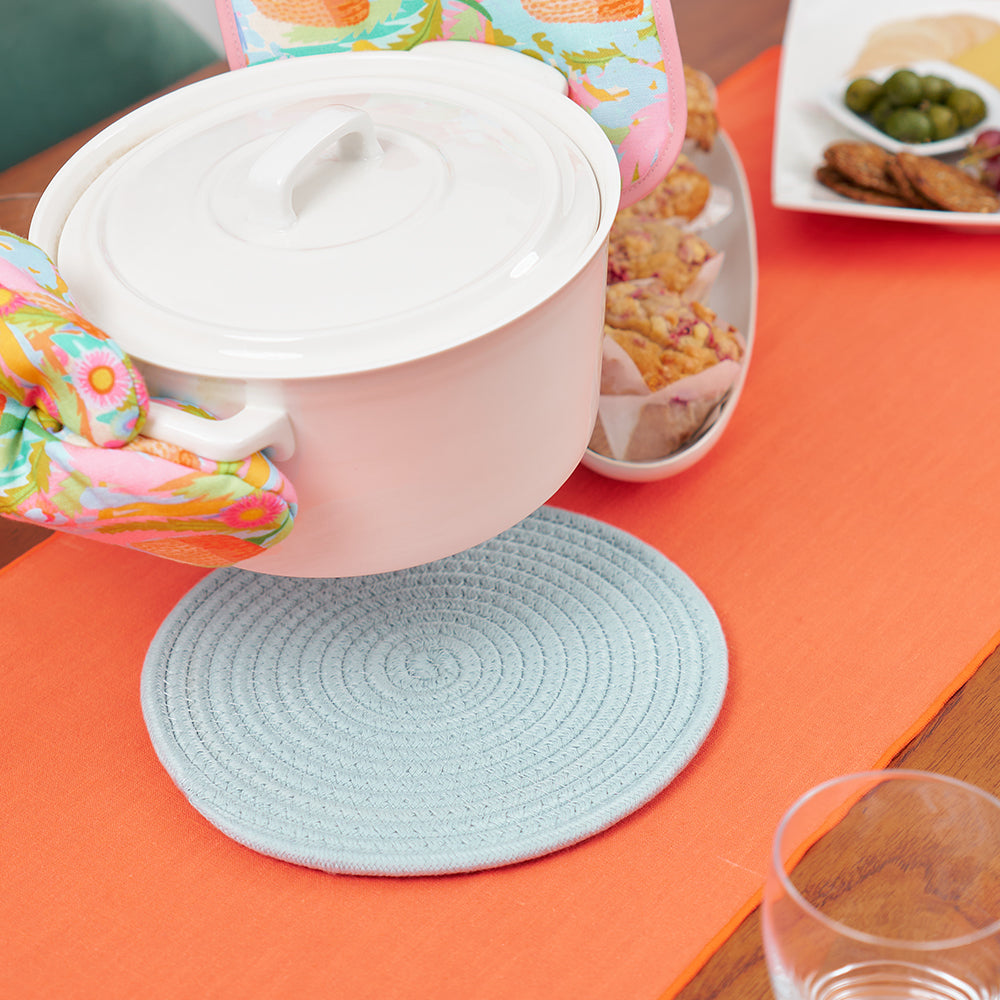 Large Rope Trivets (Sage) - Annabel Trends