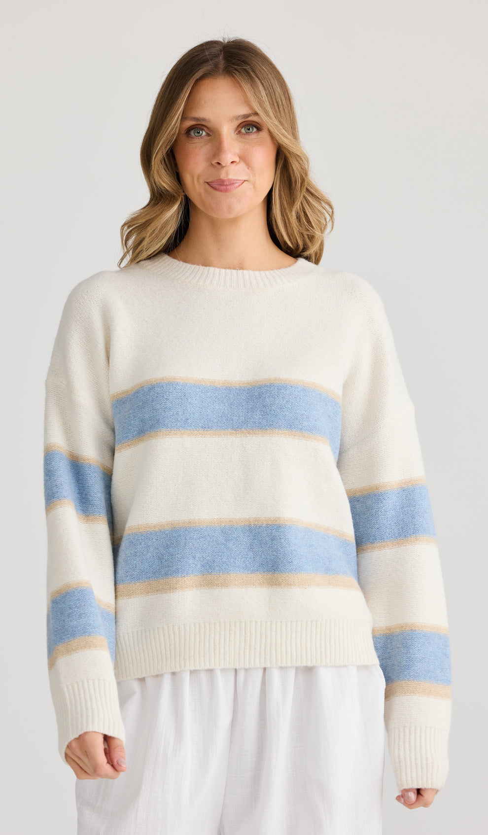 Overboard Knit - Lake Stripe – The Grace Collection Australia