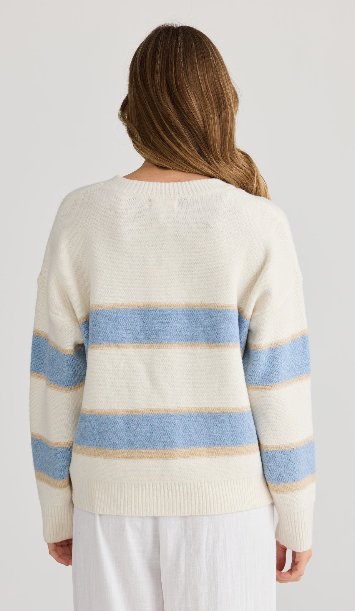 Overboard Knit - Lake Stripe – The Grace Collection Australia