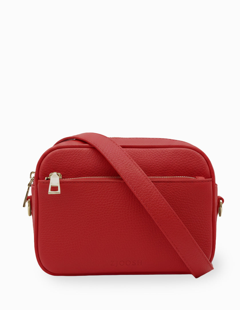 Ruby London Cross Body Bag – Red – The Grace Collection Australia