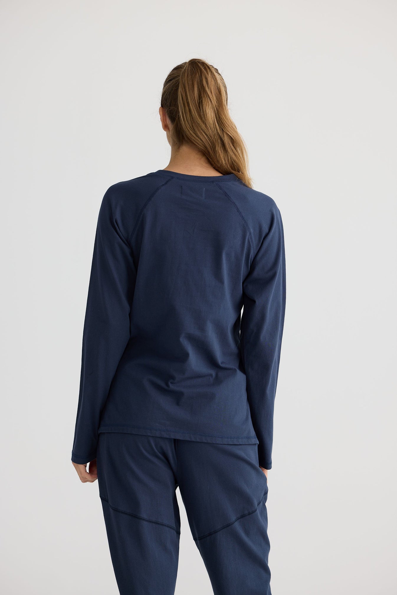 Stay Home Top - Navy – The Grace Collection Australia