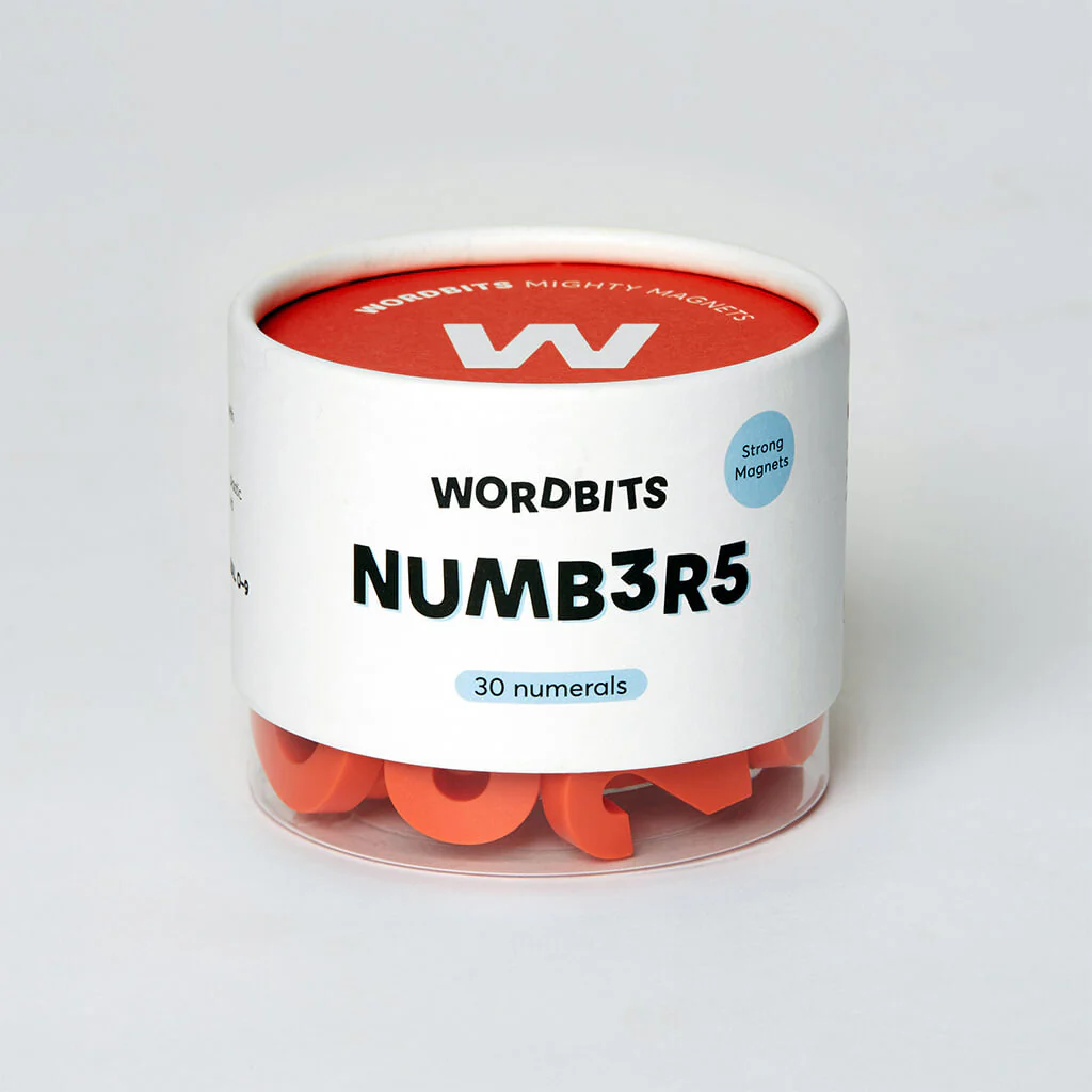 Strong Number Magnets - Cherry